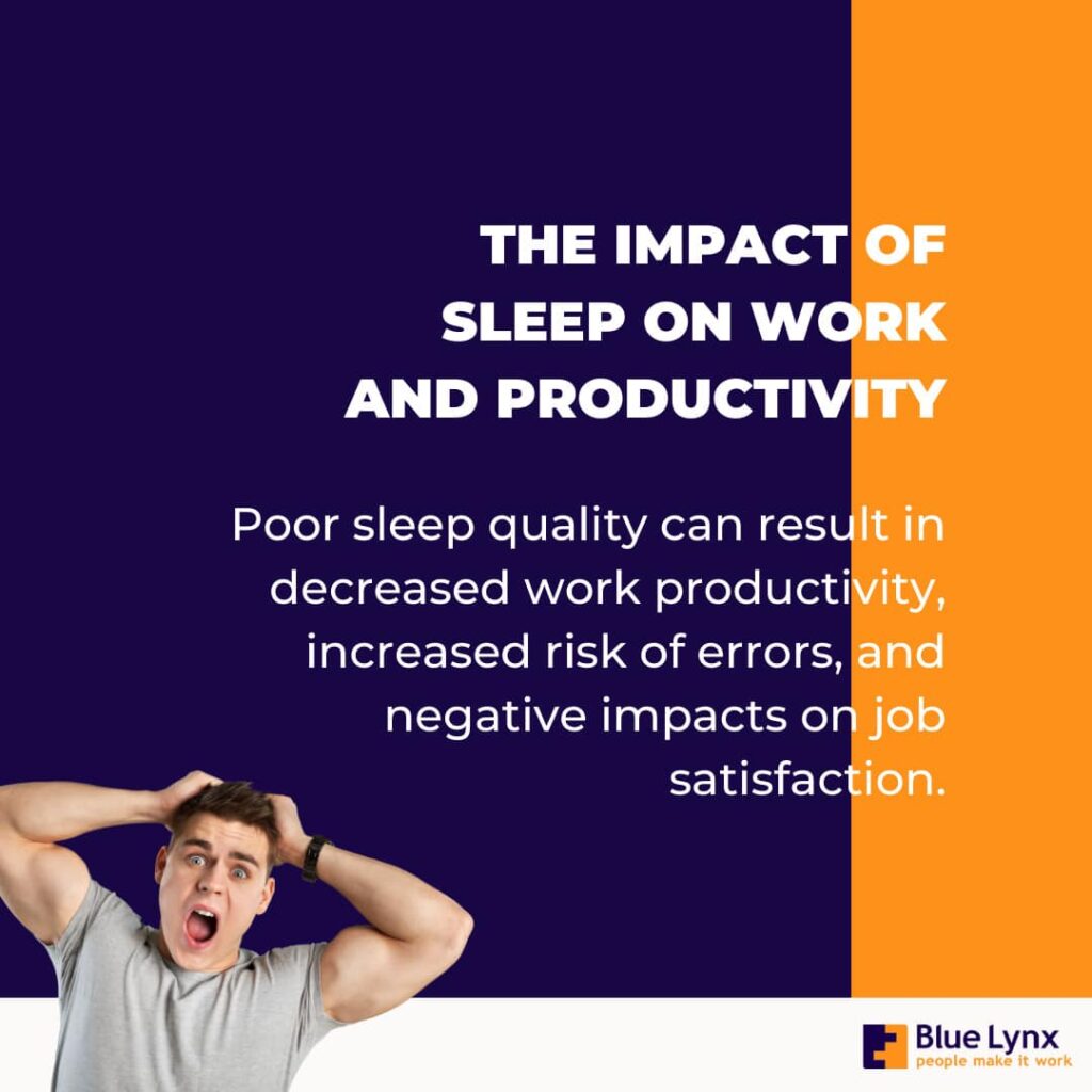 The Connection between Sleep, Work, and Productivity - Blue Lynx